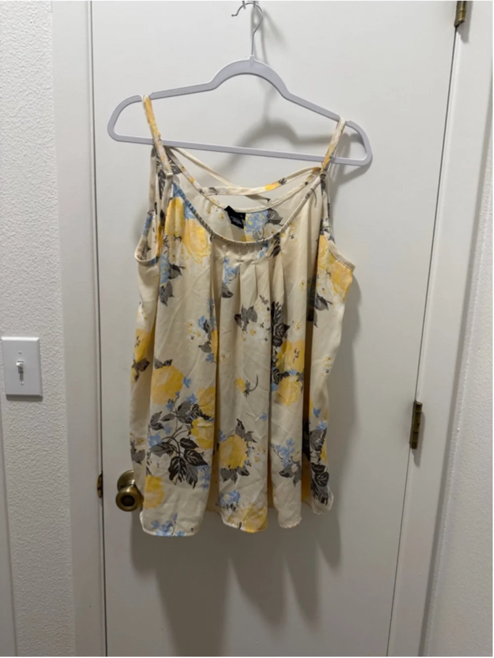 torrid | Tops | Torrid Floral Cold Shoulder Blouse Size 3 Plus Yellow ...